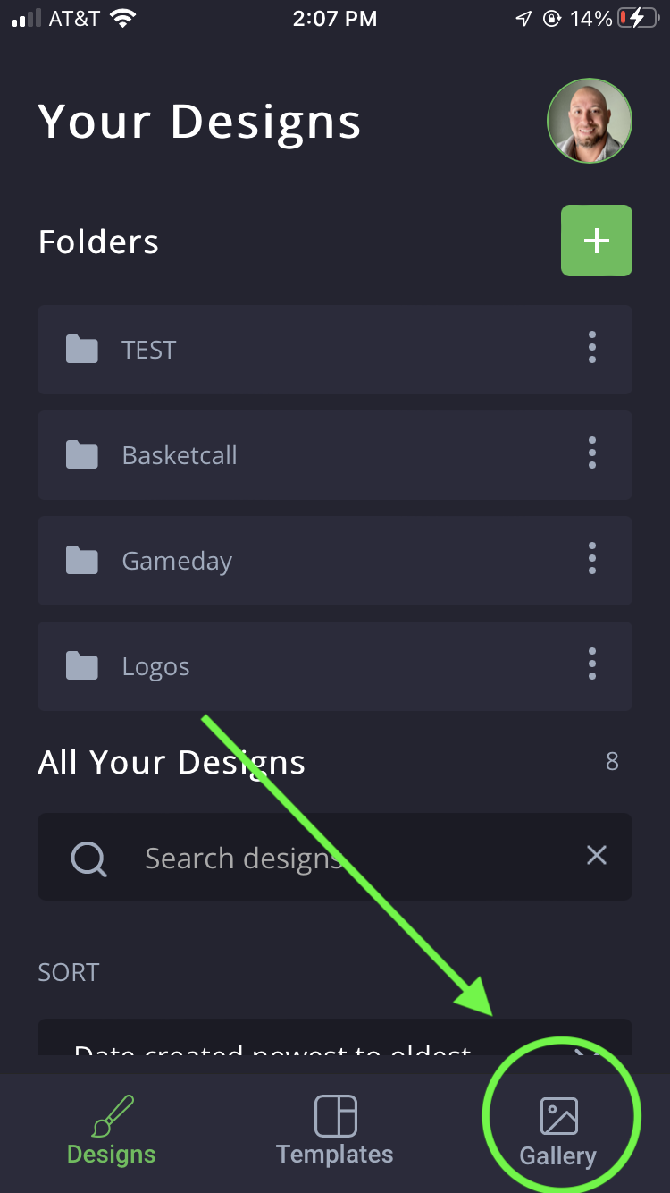 Upload media to Your Gallery (Mobile App) – Gipper